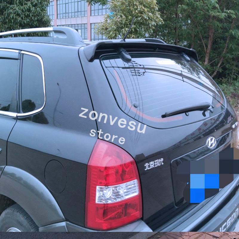 Use For Hyundai Tucson 2006-2013 Year Spoiler ABS Plastic Carbon Fiber ...