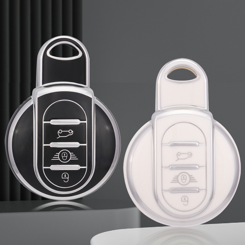 Fashion TPU Car Key Case Cover Shell Fob For BMW Mini COOPERS ONE JCW ...