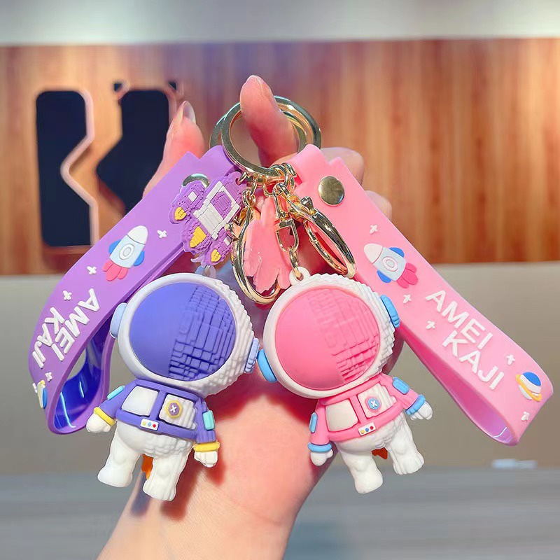 Cartoon Space Astronaut Doll Keychain Student Backpack Pendant Car ...