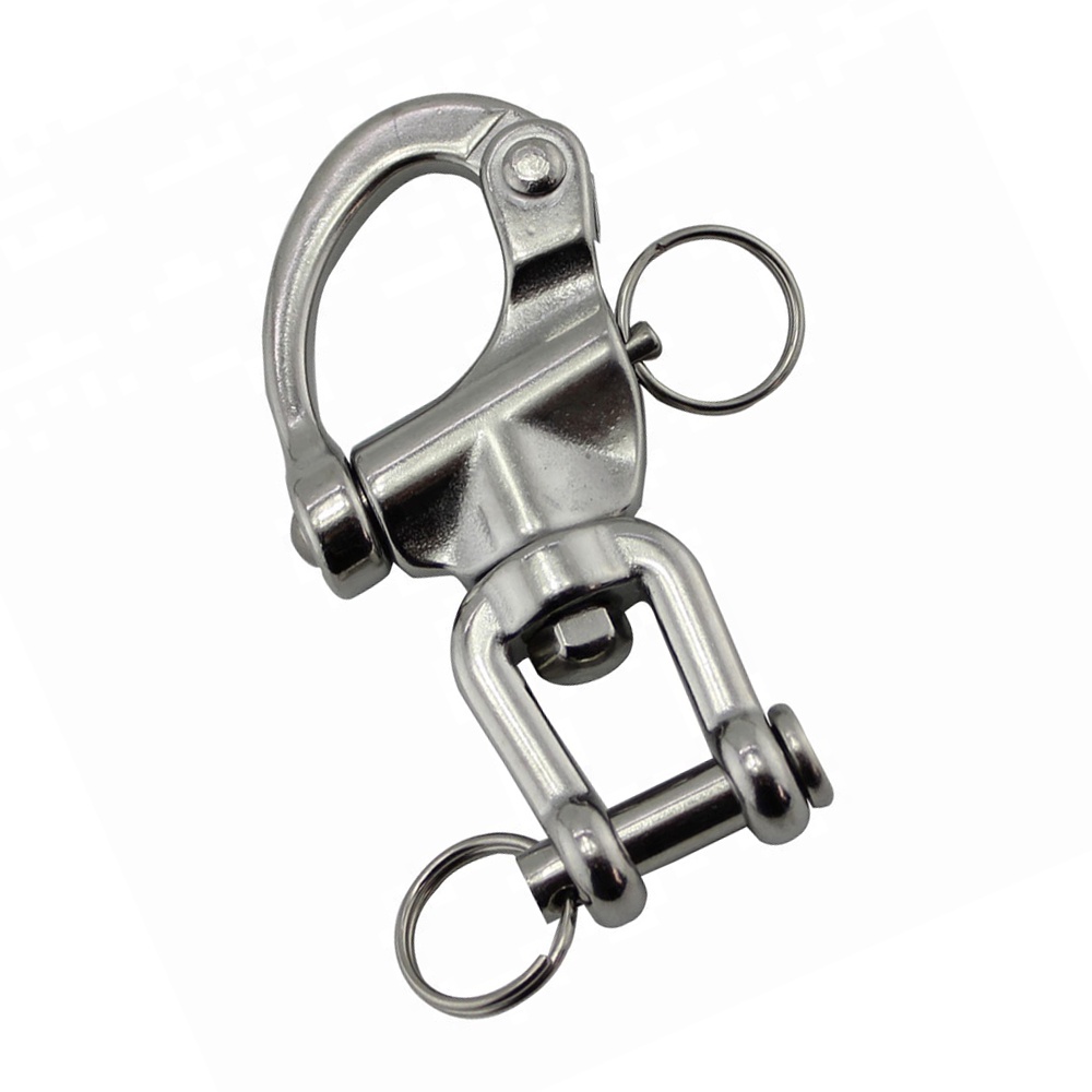 1PCS Stainless Steel 316 Swivel Jaw Snap Shackle 87mm 128mm Marine ...