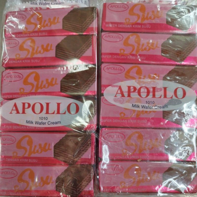 Apollo Wafer Dengan Krim Coklat / Wafer Cream (pack) 1010&1011 | Shopee ...