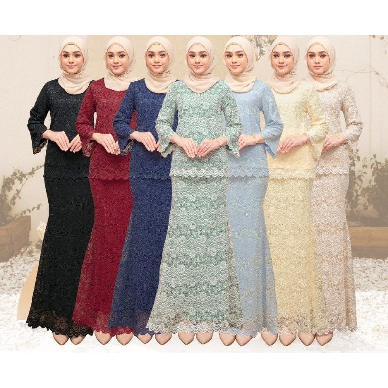 BAJU KURUNG MODERN LUCY FULL LACE | Shopee Malaysia