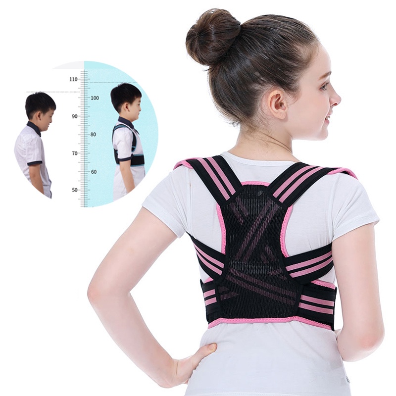 Adjustable Children Posture Corrector Back Support Belt Kid Boy Girl ...