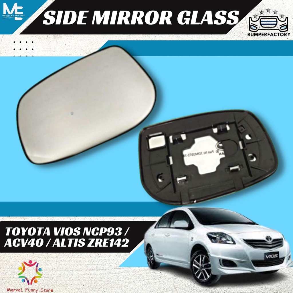 Toyota Vios Dugong 2007 Ncp93 Altis 2008 Camry 2009 Side Mirror Glass ...