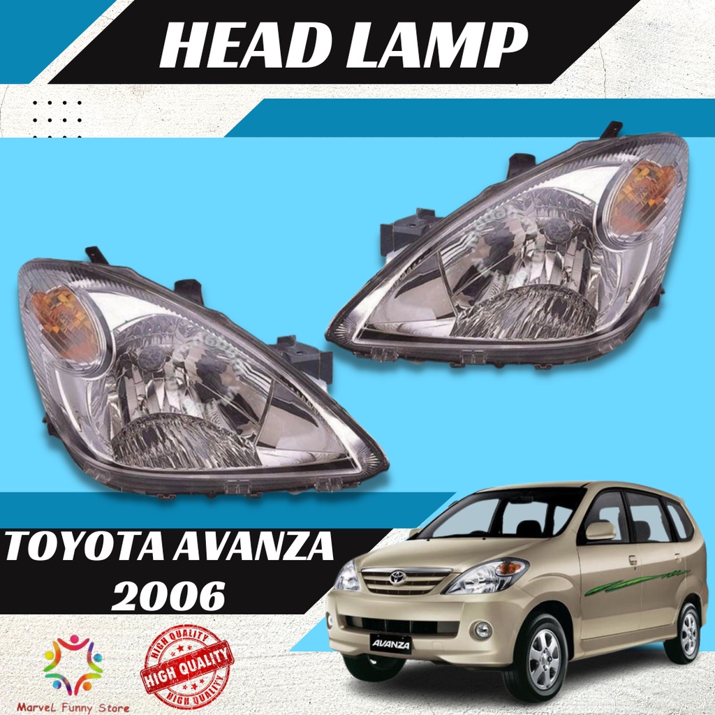 Toyota Avanza 2004 / 2006 Head Lamp Lampu Besar Depan Light 100% New ...