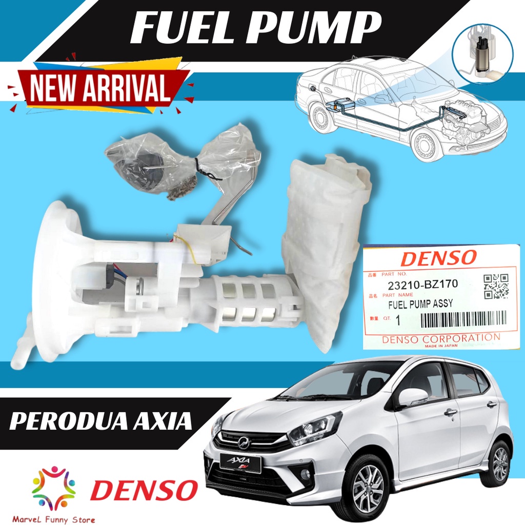 Perodua Axia Denso Fuel Pump Original 23210-Bz170 | Shopee Malaysia
