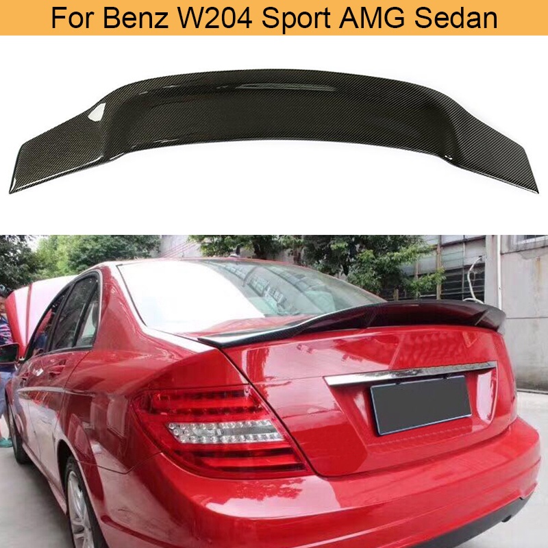 Carbon Fiber Rear Trunk Spoiler Wing For Mercedes-Benz W204 C200 C300 ...