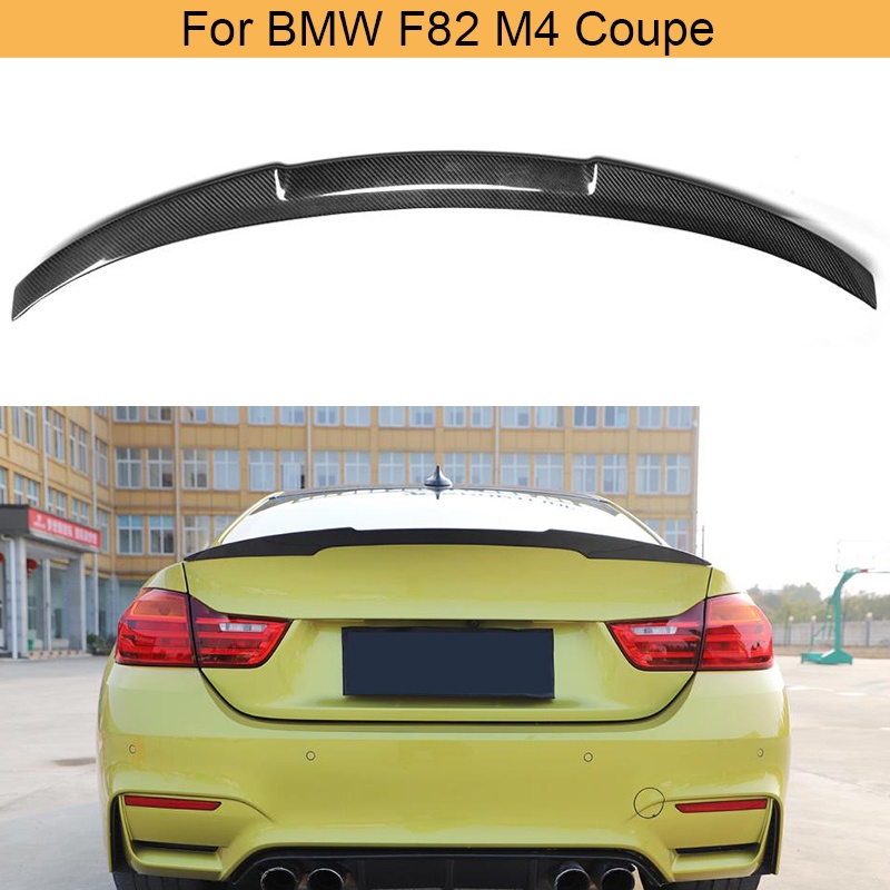For F82 M4 Carbon Fiber Rear Trunk Spoiler Boot Lid Wing for BMW F82 M4 ...