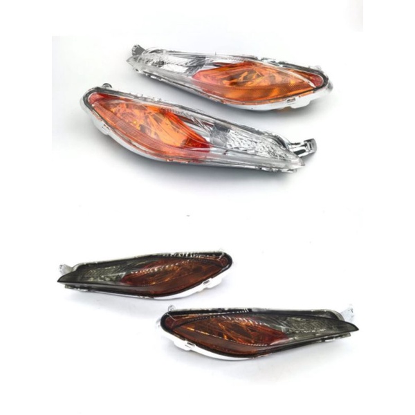 FRONT SIGNAL ASSY Yamaha LC135 New V3 Front Signal Depan Unit Set Clear / Tinted 135LC LC 135 ...