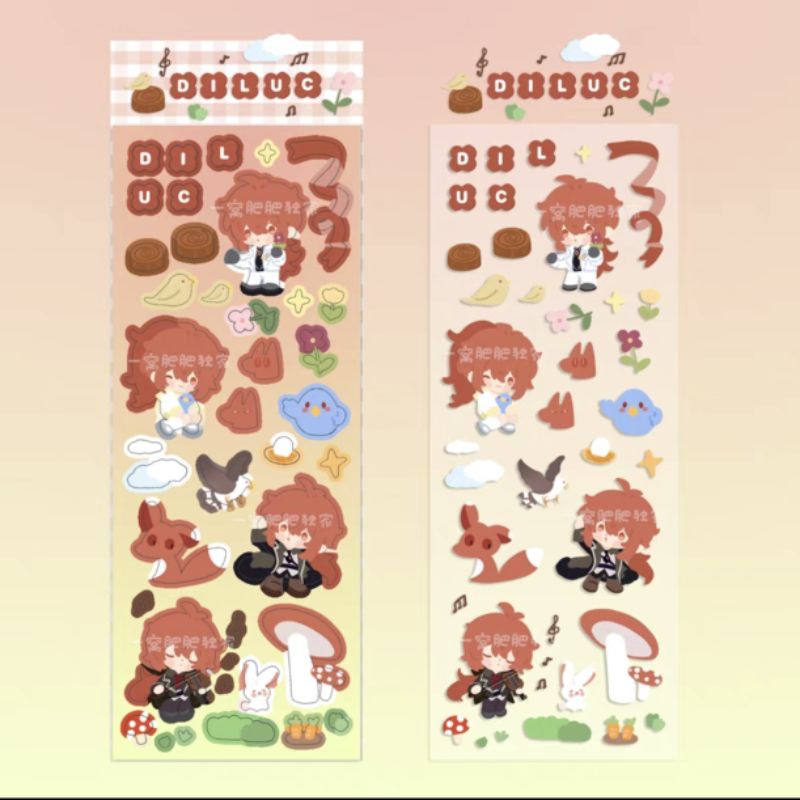 3pcs RM57 YGFF Genshin impact sticker kaveh wanderer neuvilette furina ...