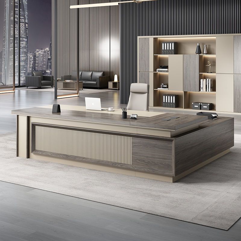 Office furniture combination boss desk simple modern executive desk ...