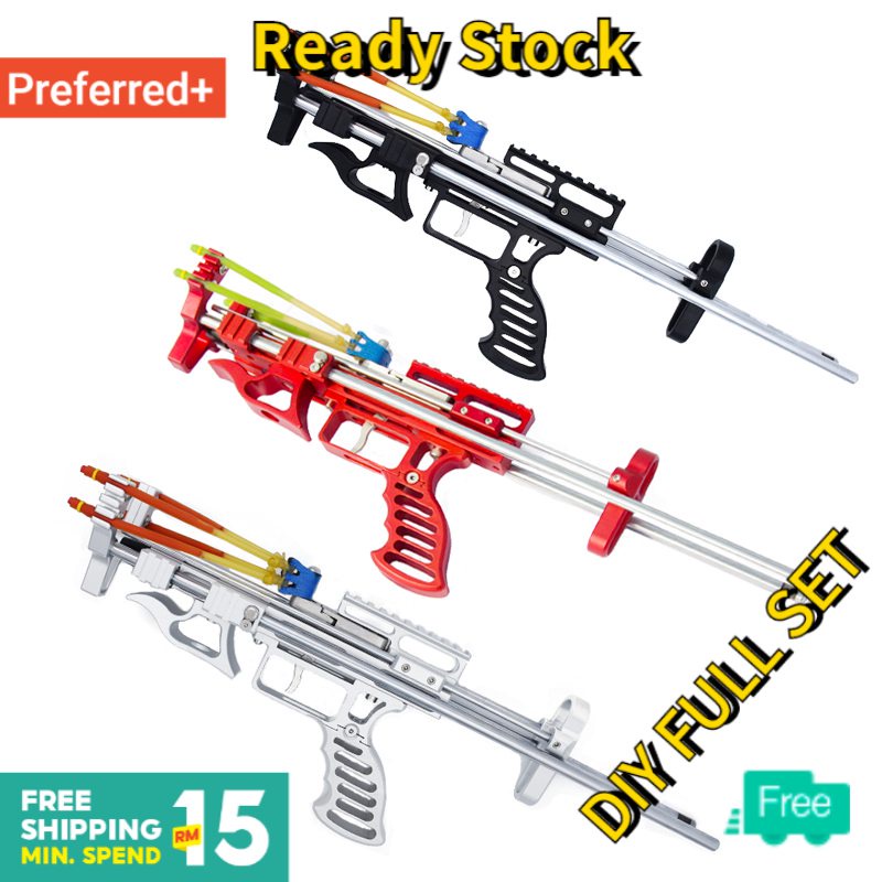 HOT Powerful Laser Stainless Steel Slingshot Gun rifle Outdoor Ketapel ...