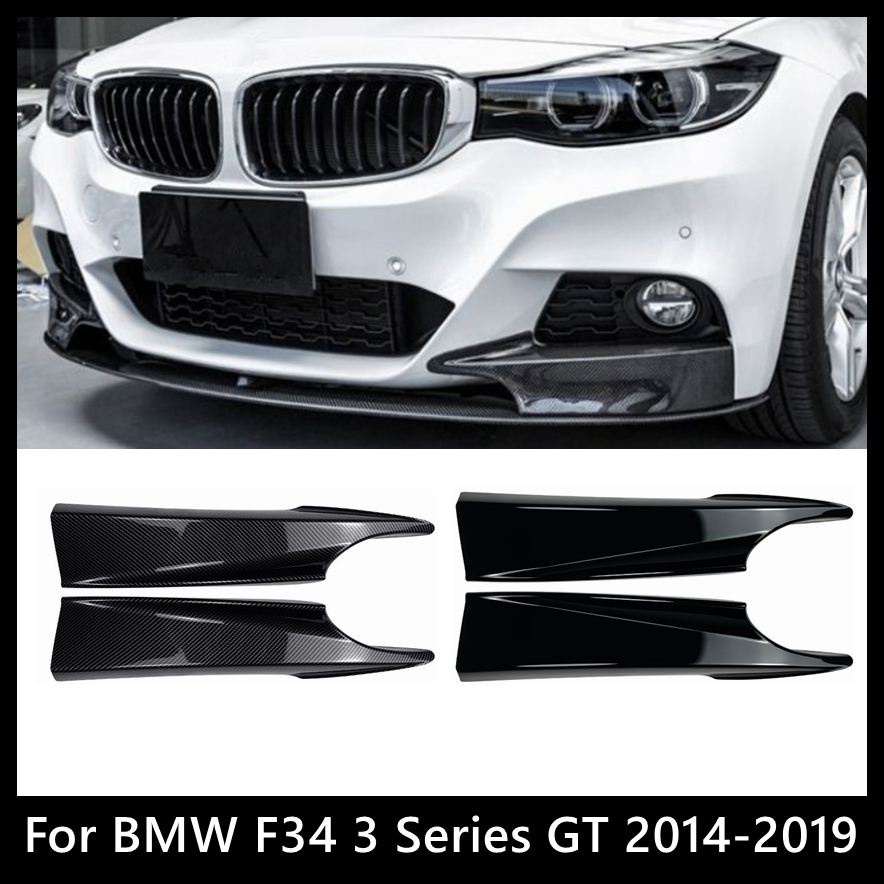 For BMW F34 Front Bumper Lip Spoiler Side Cover Diffuser Splitter ...