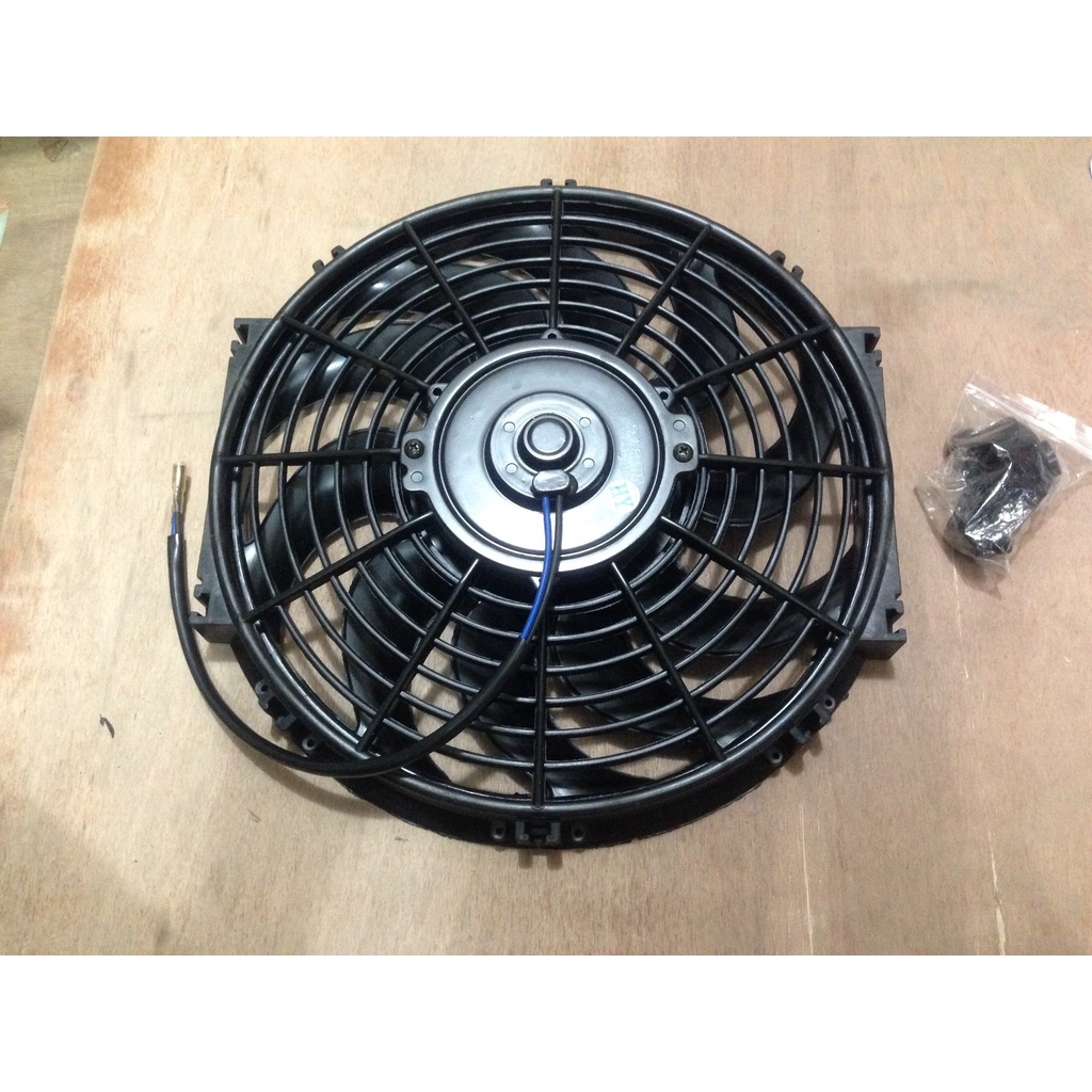 12V 12"x10" Cooling Fan Motor with Bracket and Blade | Shopee Malaysia