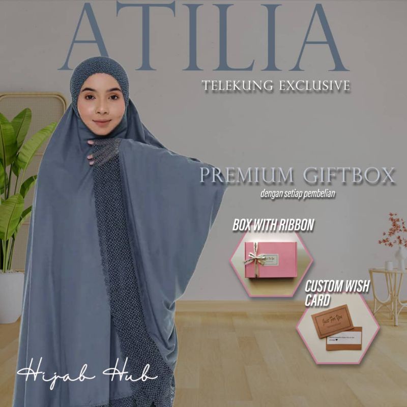 Telekung Cotton Sara Lee Gifts box set FREE beg woven, box, riben, wish ...