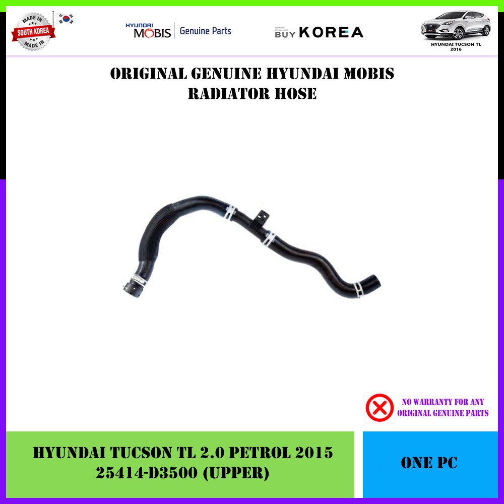 Hyundai Tucson TL 2.0 Petrol Genuine Mobis Radiator Hose (Upper 25414 ...