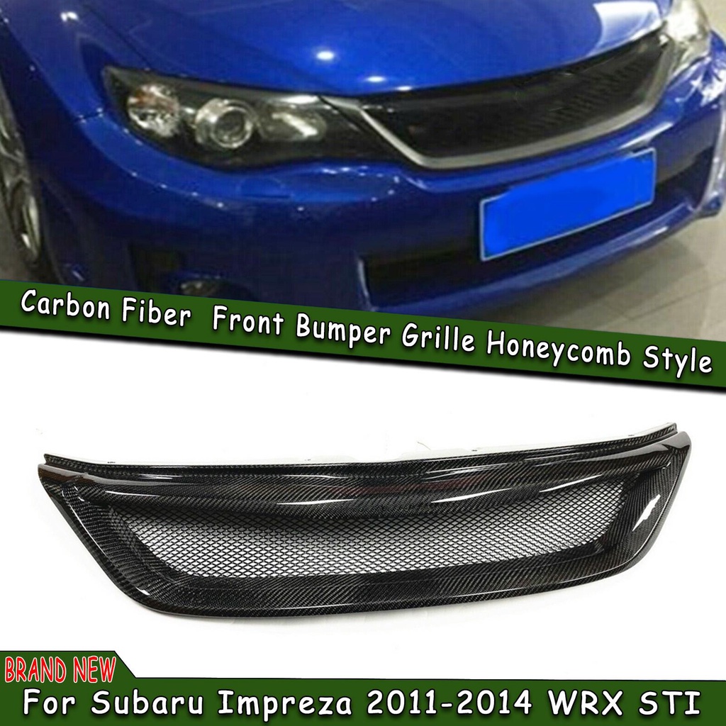 Carbon Fiber Racing Grills Front Grille Upper Bumper Hood Mesh Auto ...