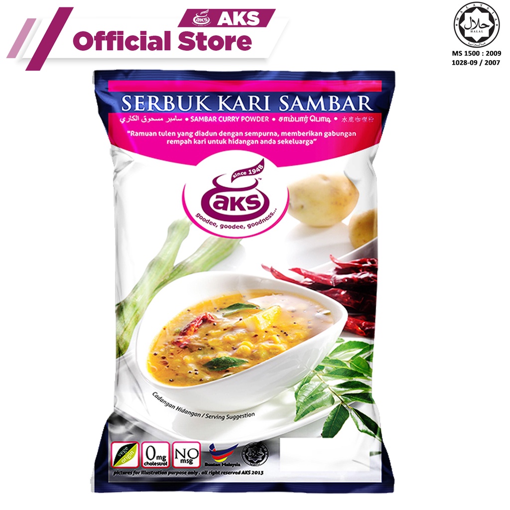 AKS Serbuk Kari Sambar / Sambar Curry Powder [125GM] | Shopee Malaysia