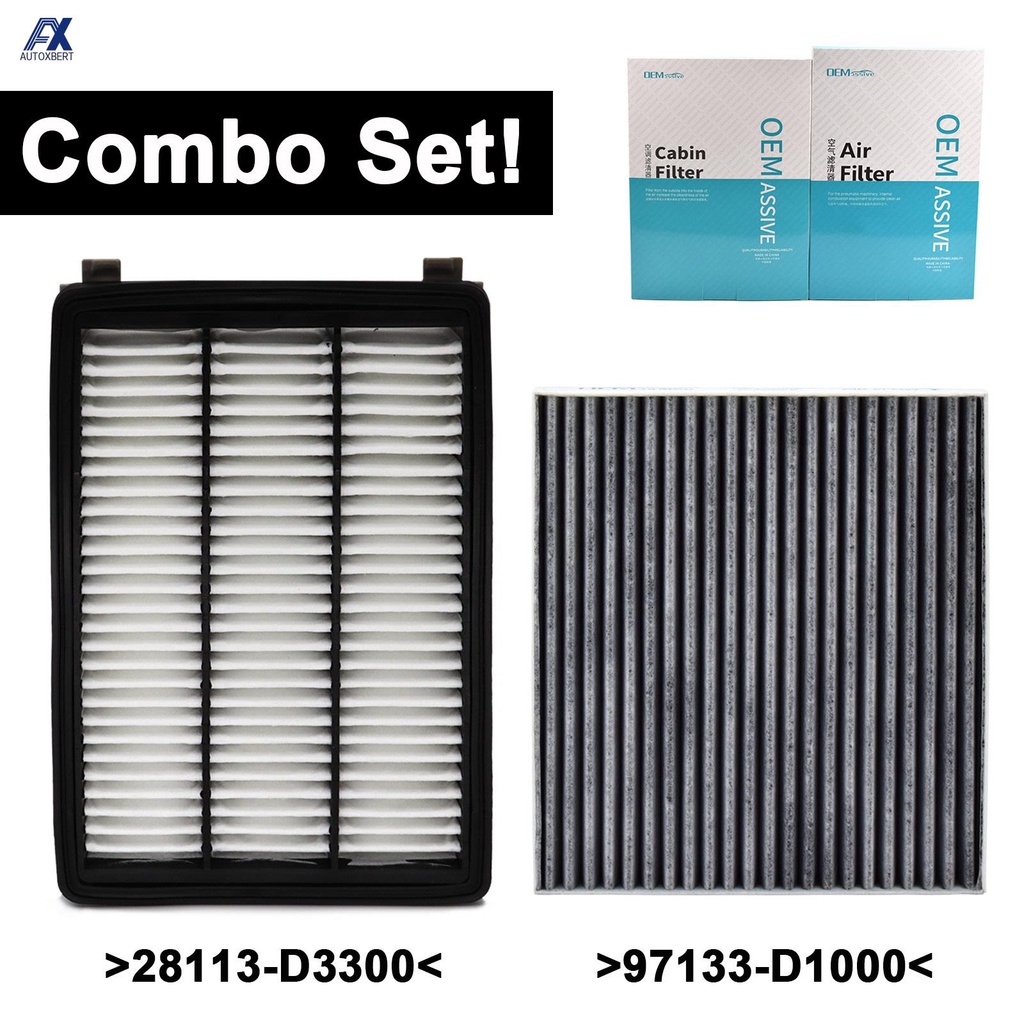 Engine Cabin Pollen Air Filter 28113-D3300 97133-D1000 For Hyundai ...