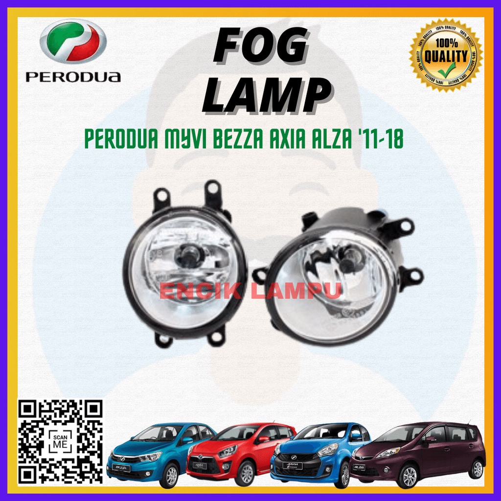 PERODUA MYVI 2011 ALZA NEW BEZZA FOG LAMP LAMPU BUMPER HIGH QUALITY ...