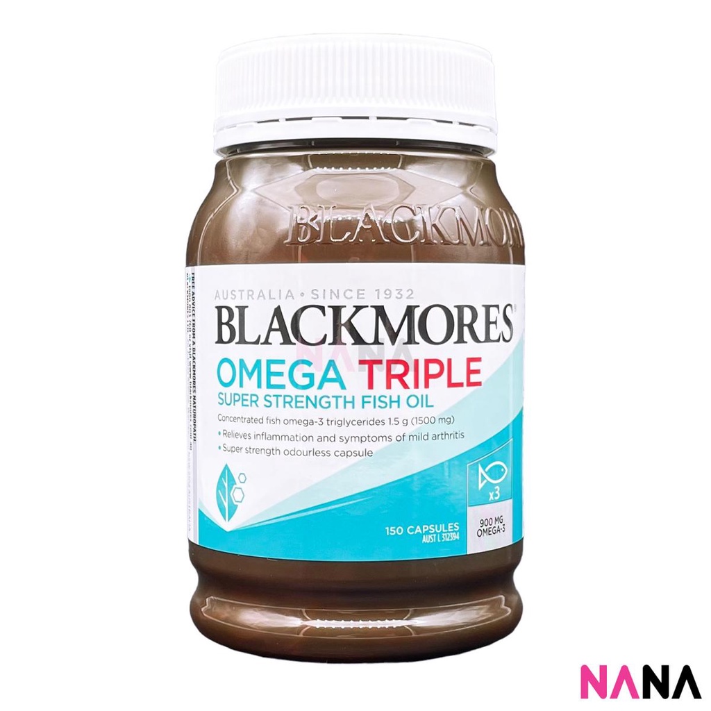 Blackmores Omega Triple High Strength Fish Oil 150 Capsules (EXP:01 2027) | Shopee Malaysia