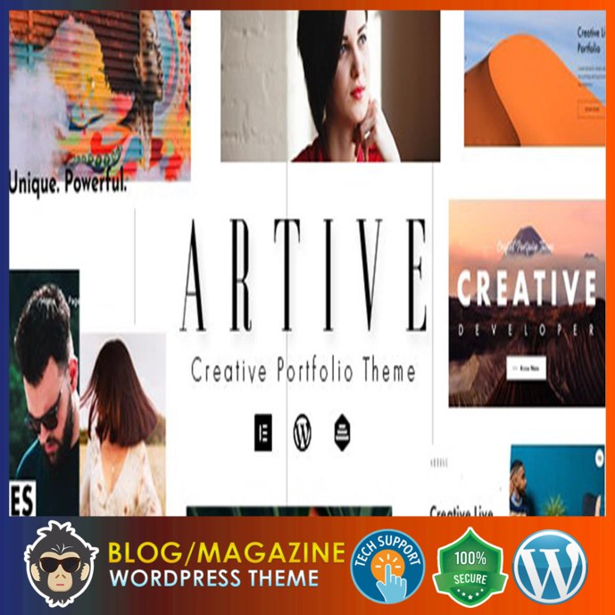 Artive - Creative Portfolio Theme v1.0.0 | Shopee Malaysia