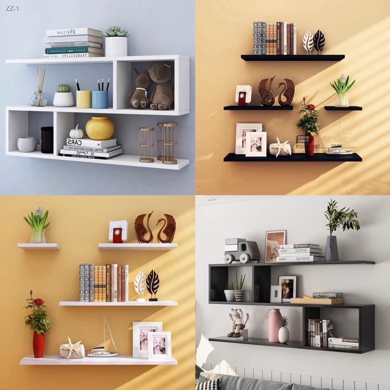 Wall Shelf 4 Pcs Set Creative Wall Word partition bedroom bookshelf ...