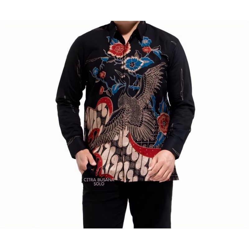 🔥 READY STOCK 🇲🇾🔥 Peksi Mega Exclusive Men Long Sleeve Batik Shirt ...