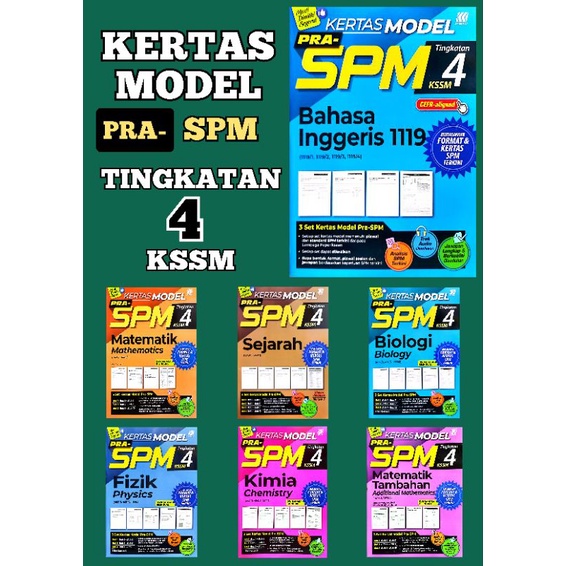 Kertas Model Pra Spm Tingkatan 4 Berdasarkan Format And Kertas Spm