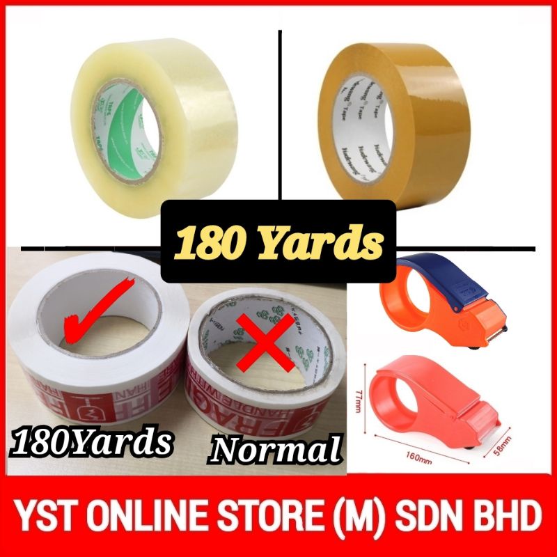 Yst Online Store Opp Tape 48mm x 180Y Fragile Packing Cellophane 胶纸 ...
