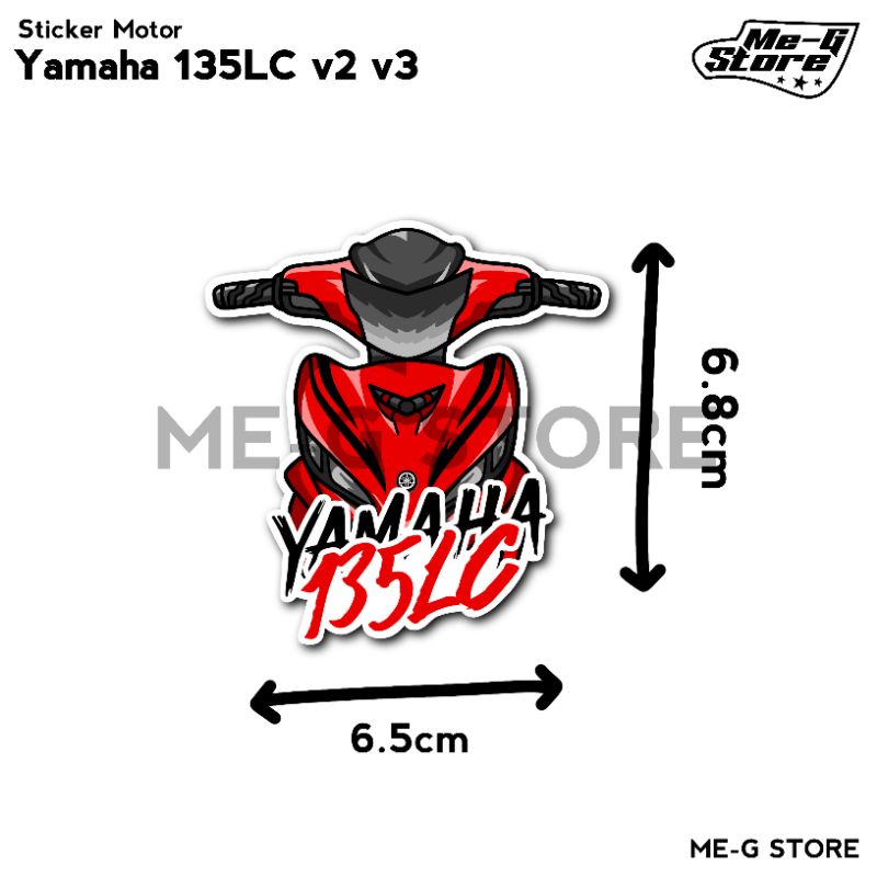 Sticker Motor Yamaha 135LC V2 V3 (matte) | Shopee Malaysia