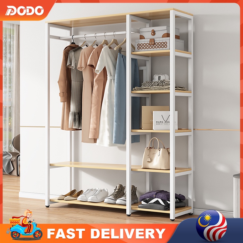 DO Cloth Wardrobe Cabinet Almari Rak Baju Metal Wardrobe Storage ...