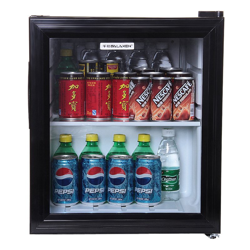 Compact 30L Mini Refrigerator with Silent Glass Door Eco-Friendly Small ...