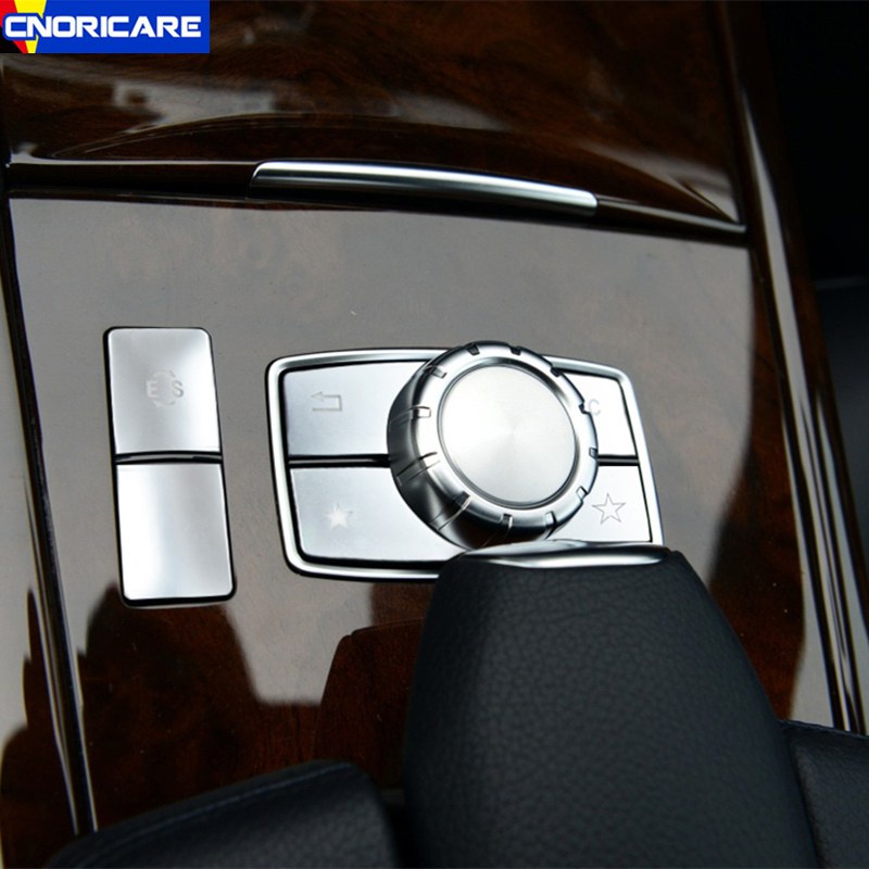 Car Center Console Multimedia ES Button Stickers Trim Decoration For ...
