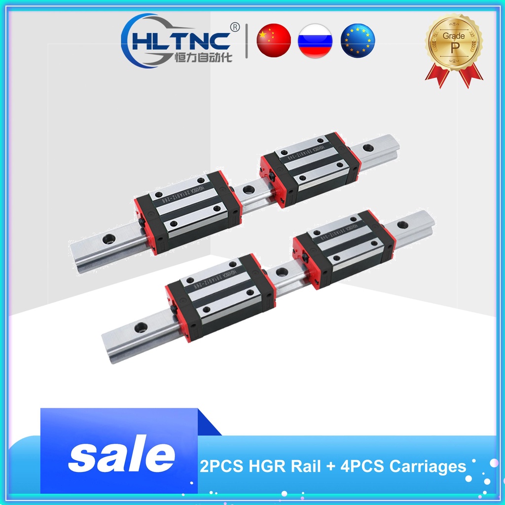 GradeP 4PCS HGH20CA HGW20CC Linear Bearings Slide Block Carriage 2PCS ...