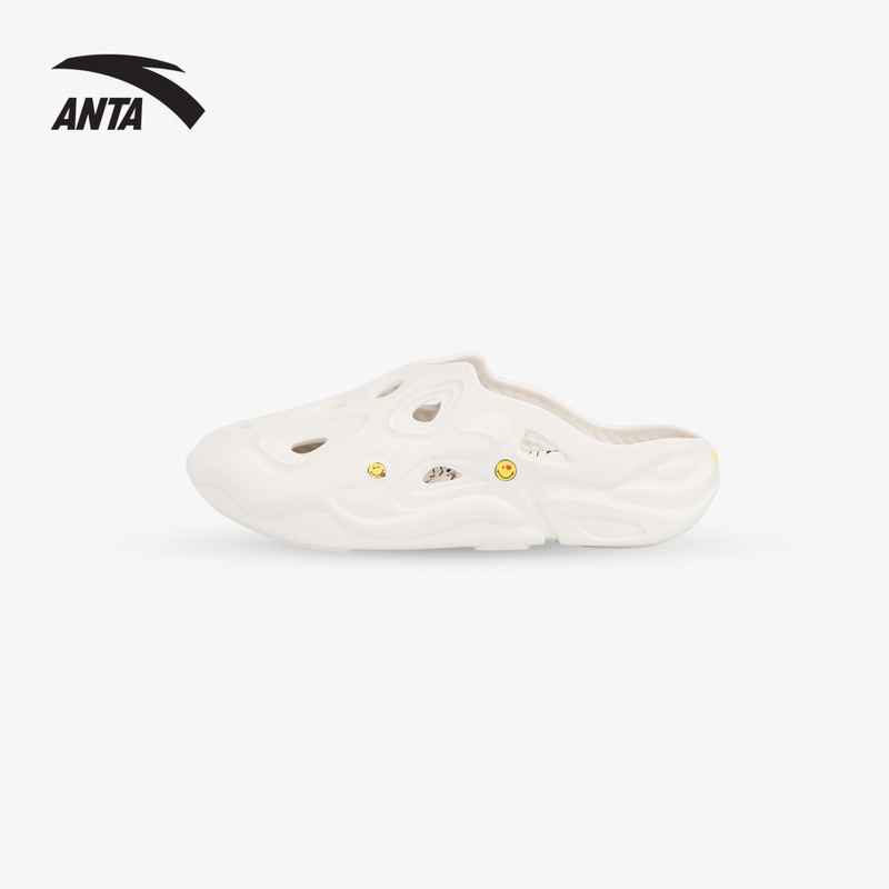 ANTA Women C37 SLIDES Slippers-White/Black (Kasut Selipar) | Shopee Malaysia
