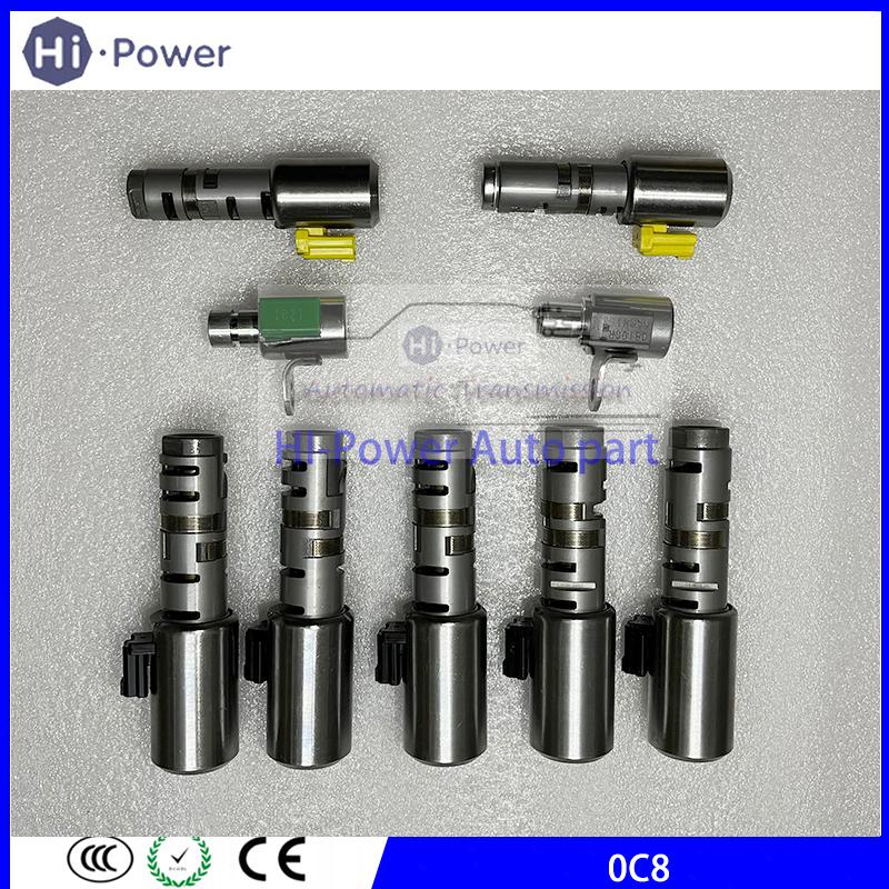 9PCS TR80-SD 0C8 Transmission Solenoid valve 0C8325039 for 2010-2015 11 ...