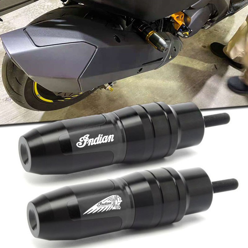Crash Pad Protector Aluminum Alloy Exhaust Slider Motorcycle For Indian ...