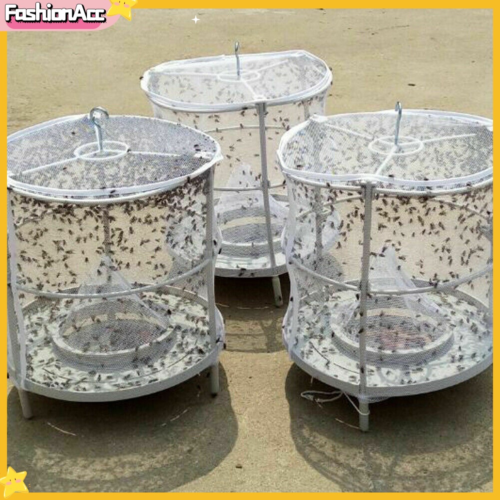Home Restaurant Reusable Fly Killer Catcher Cage Pest Bug Catching Net ...