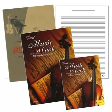 Uni Paper A5 / A4 Music Book | Buku Muzik 40/ 80 pages (S-7788 ...