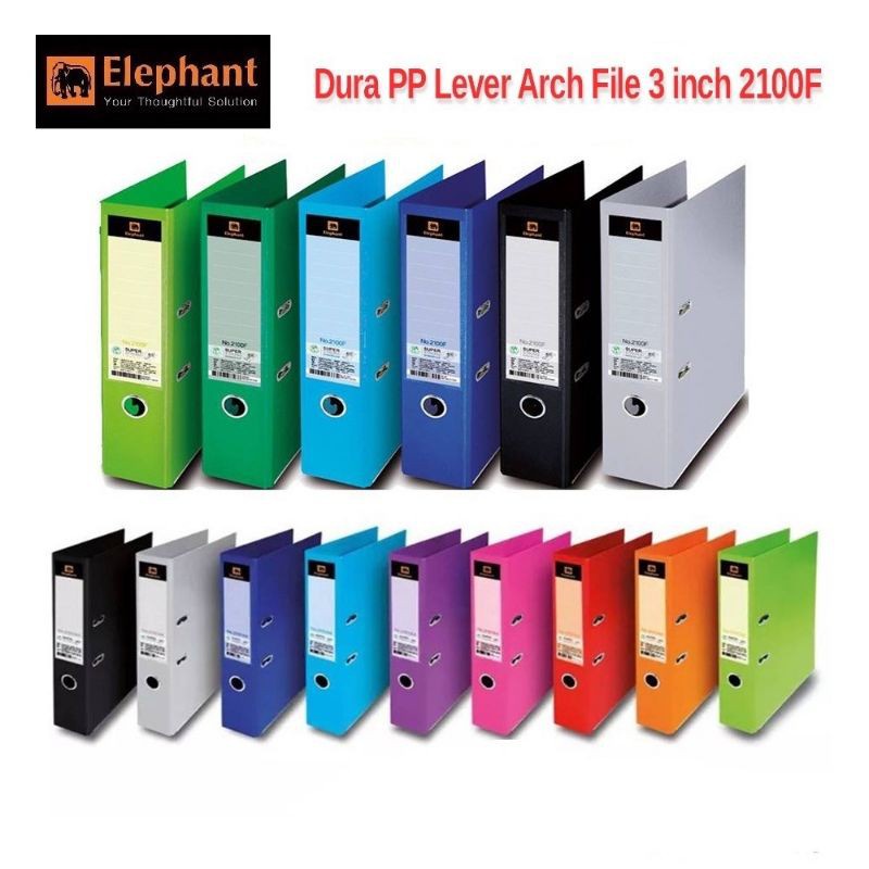 Elephant Dura PP Lever Arch File 3" 2100F | Shopee Malaysia