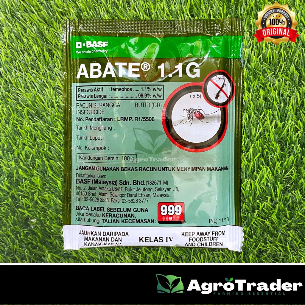BASF Abate 1.1G 100g - temephos 1.1% GR | Shopee Malaysia