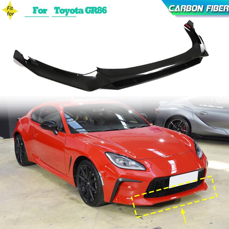Dry Carbon Front Bumper Lip Chin Spoiler For Toyota GR86 2 Door 2022 ...