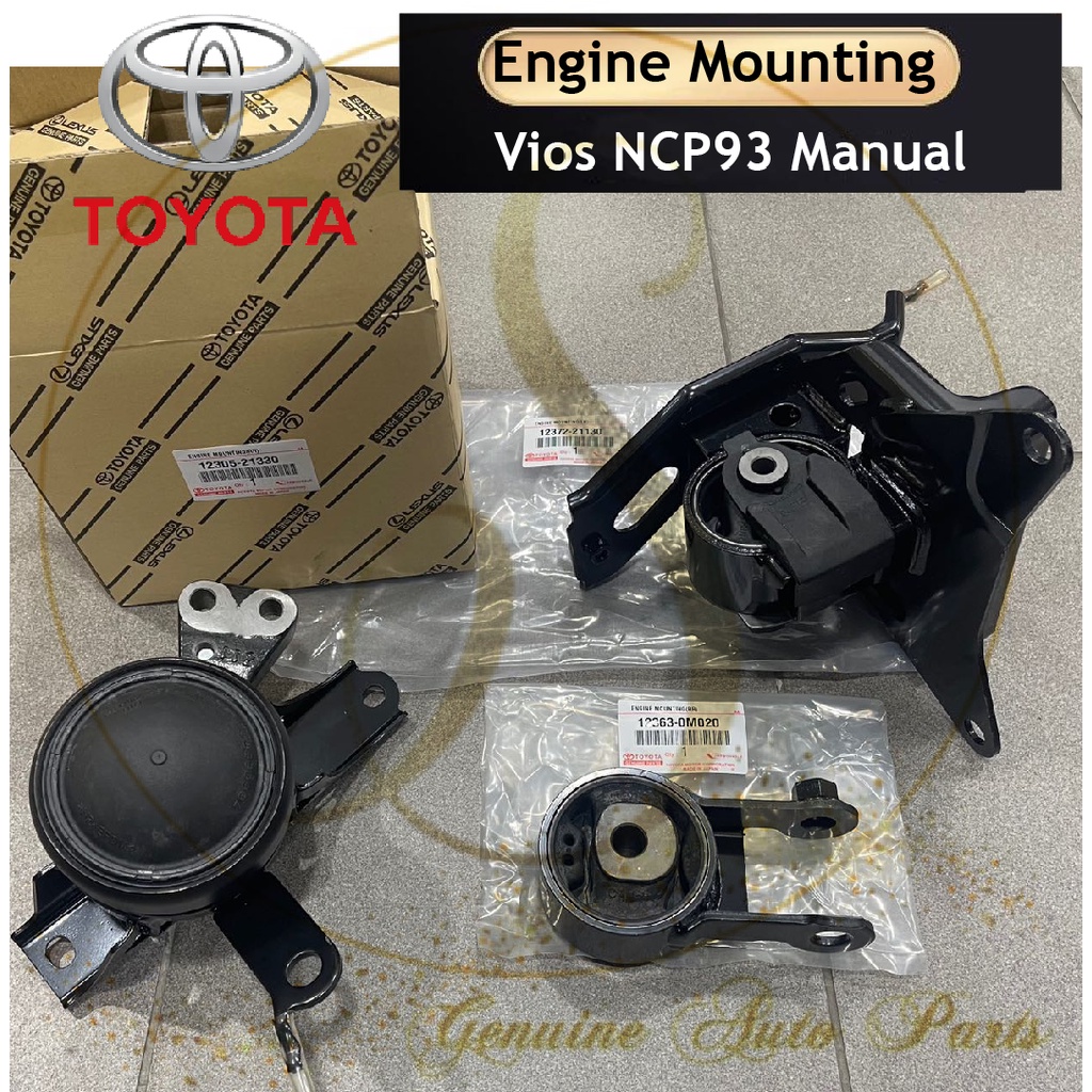 (100% ORIGINAL JAPAN) TOYOTA VIOS NCP93 MANUAL ENGINE MOUNTING 12363 ...