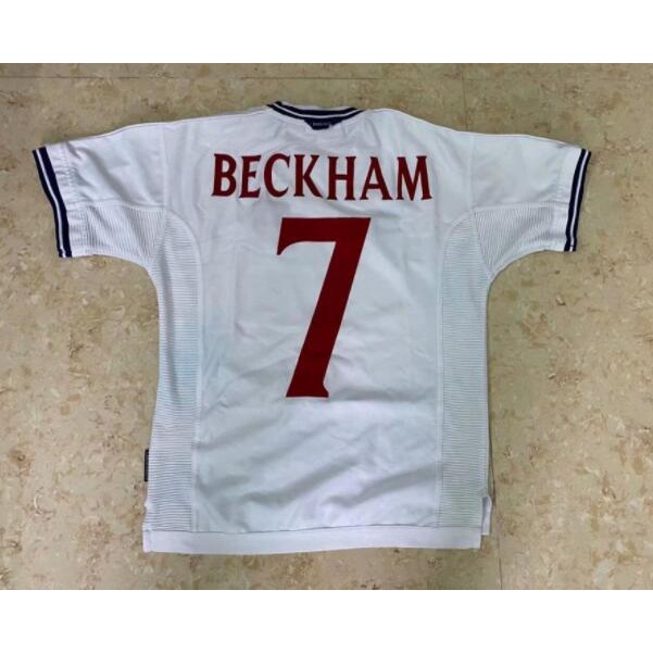 2002 ENG Home Retro Soccer Jersey Football Retro Jersey English Jersey ...