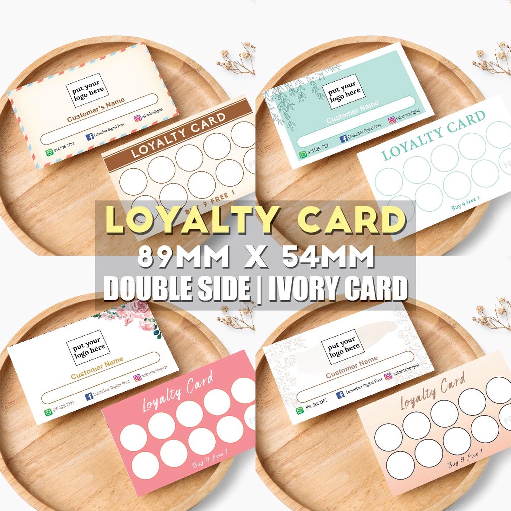 [READYMADE DESIGN] Custom print Loyalty card Business card / name card ...