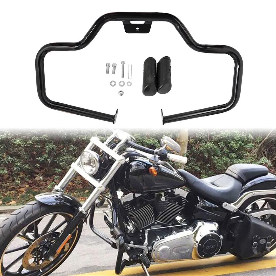 Motorcycle Black Highway Crash Bar Front Engine Guard For Harley ...