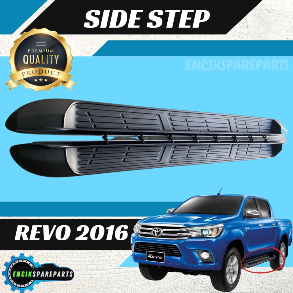 Side Step Running Board Set Hilux Revo 2016 100% New Baru Genuine ...