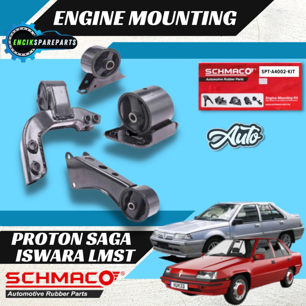 Proton Saga 12V Iswara Lmst Schmaco Engine Mounting Kit Set Original ...