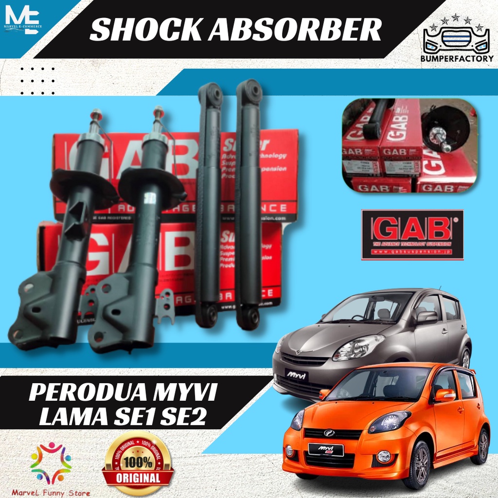 Original Gab Perodua Myvi Lama Se1 Se2 Shock Absorber 100% New Baru Genuine | Shopee Malaysia